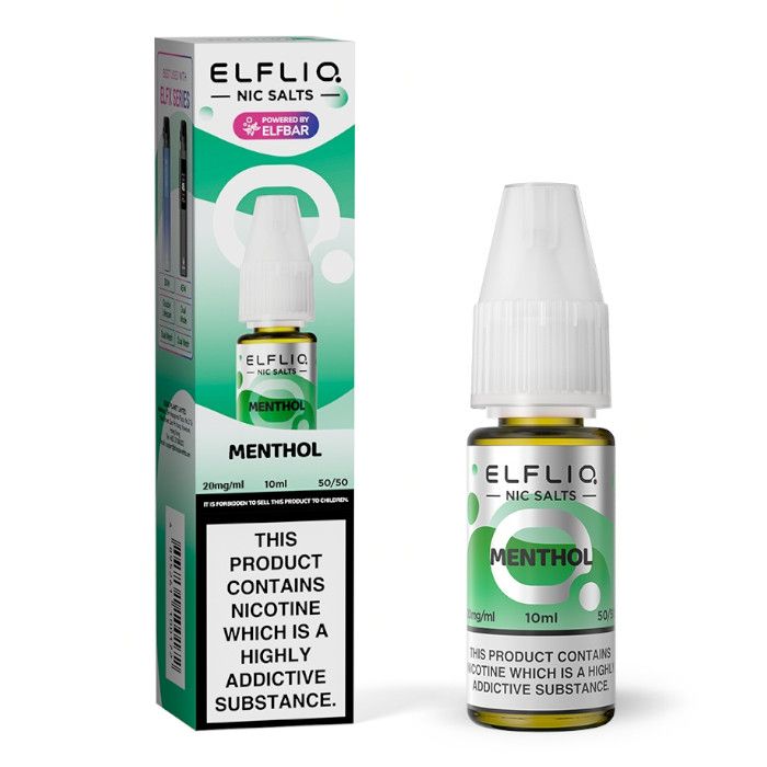 Menthol Nic Salt E-Liquid by Elf Bar Elfliq - 5 for £10